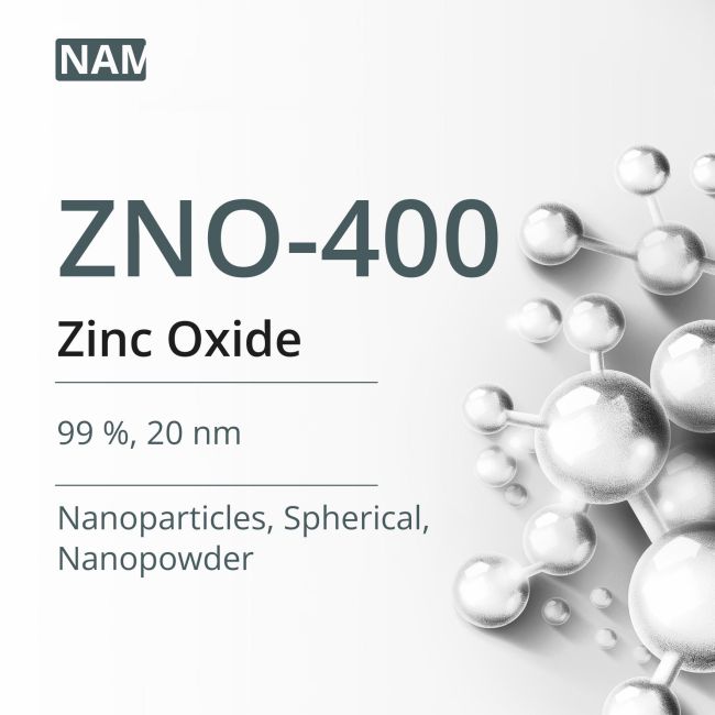 Zinc Oxide Powder ZNO-400 - 20 nm, 99% Spherical ZnO Nanoparticles ...